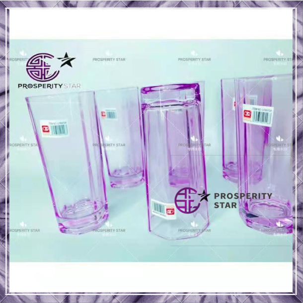 PROSPERITY STAR [6PCS] High Quality Transparent Drinking Glass Cup ...