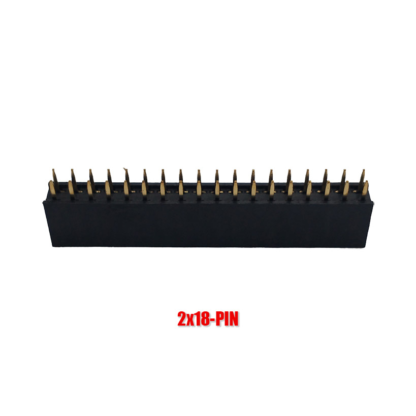 DOUBLE ROW STRAIGHT CONNECTOR 2.54mm PITCH(1-PC per ORDER), FEMALE PIN ...