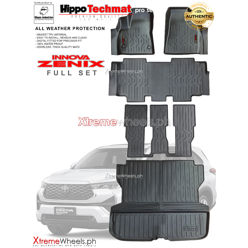 Toyota Zenix 2023 to 2025 Pro Serries Hippo Techmat Thailand Made Deep ...
