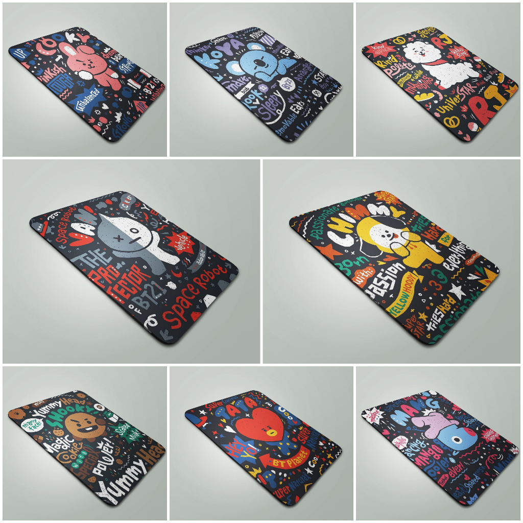 BT21 Mousepad Collection 2 - Rubber Mousepad (3mm Thick) | Shopee ...