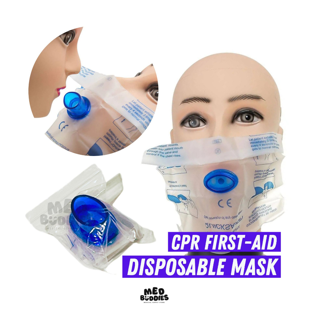 Disposable CPR Mask - Emergency First Aid Breathing Respirator | Shopee Philippines
