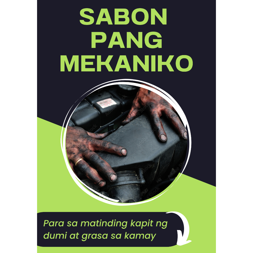 SABON PANG MEKANIKO - Degreaser Hand Powder Soap for Engine Mechanics ...