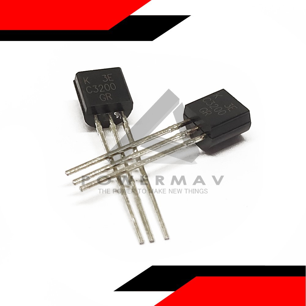 2pcs C3200 2sC3200 transistor TO-92 120V 5V 0.1A NPN 0.3W 200 to 700 ...