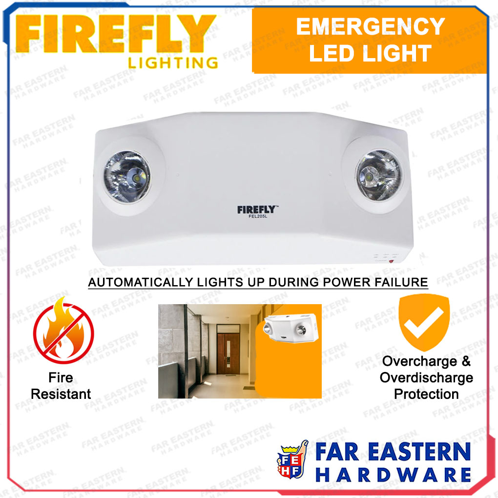 FIREFLY Rechargeable Automatic Emergency LED Light Wall Mounted ...