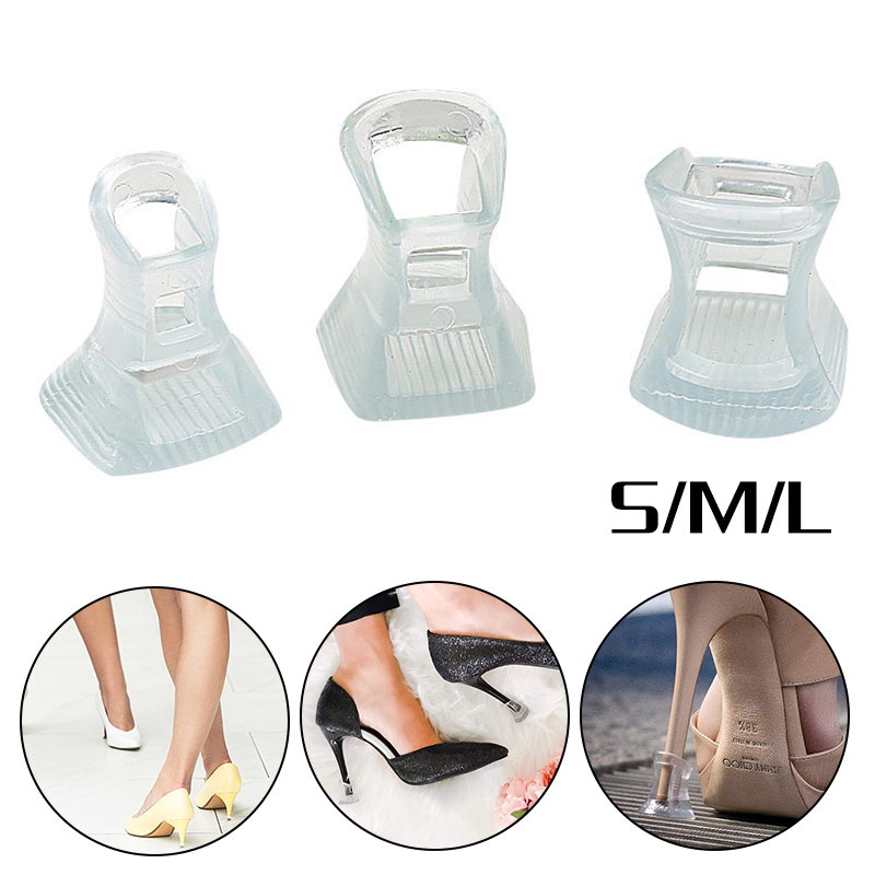 5 pair Clear Heel Cap Protector Replacement Tips,for High Heel Shoes ...