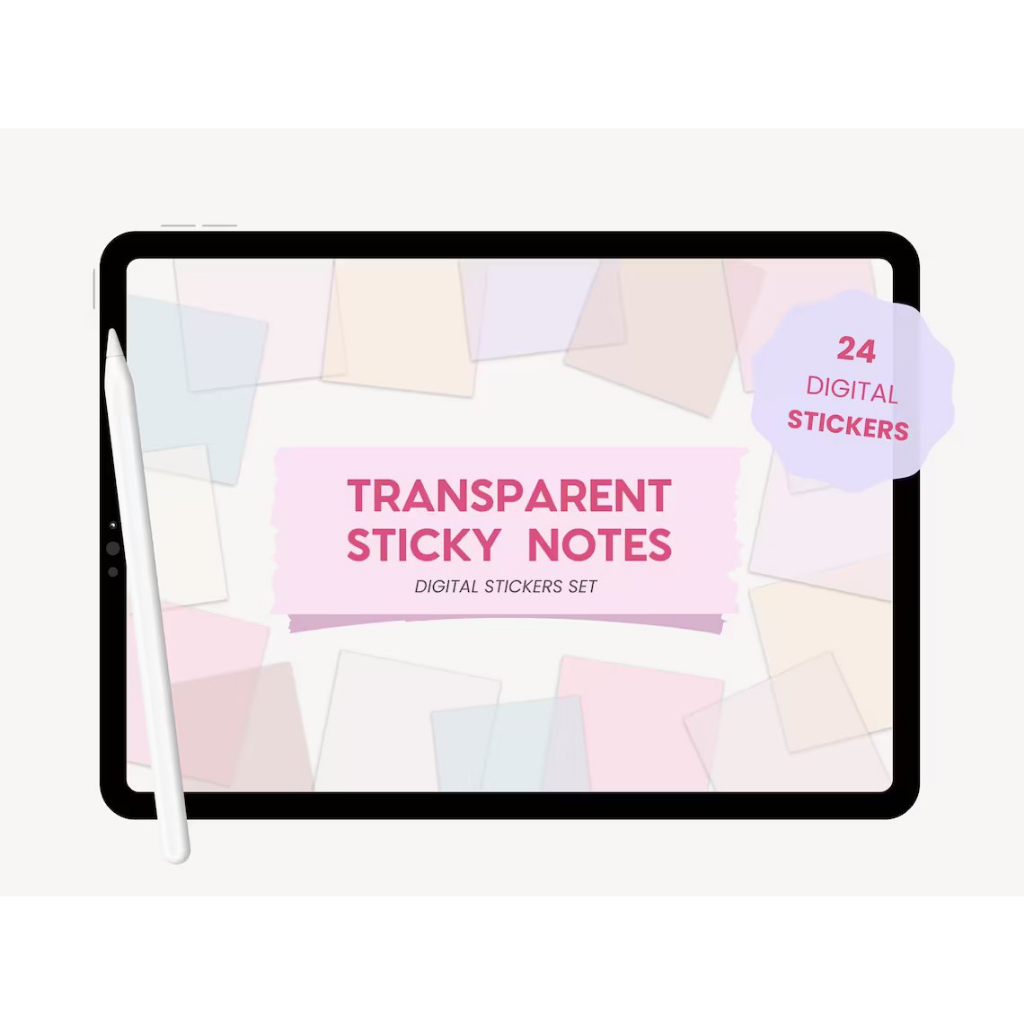 Transparent Digital Planner Stickers | Functional PNG Digital Stickers ...