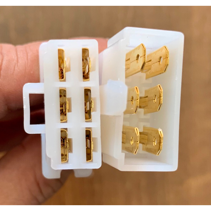 6 Pin Plug Set Socket 6 Terminal Set Socket with Japan Wire | Shopee ...