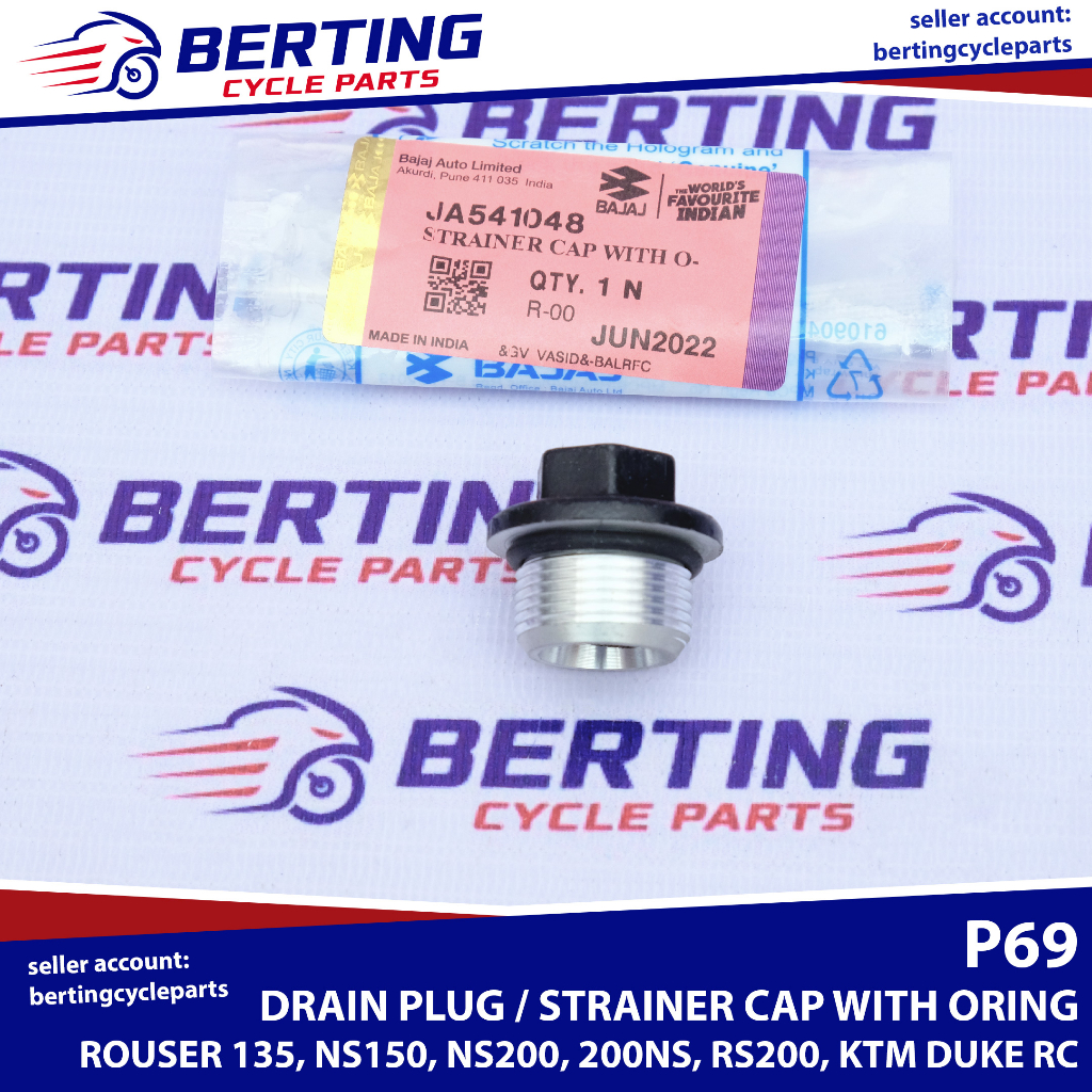 DRAIN PLUG Rouser NS125 135 NS150 NS160 NS200 RS200 CT125 CT150 Dominar ...