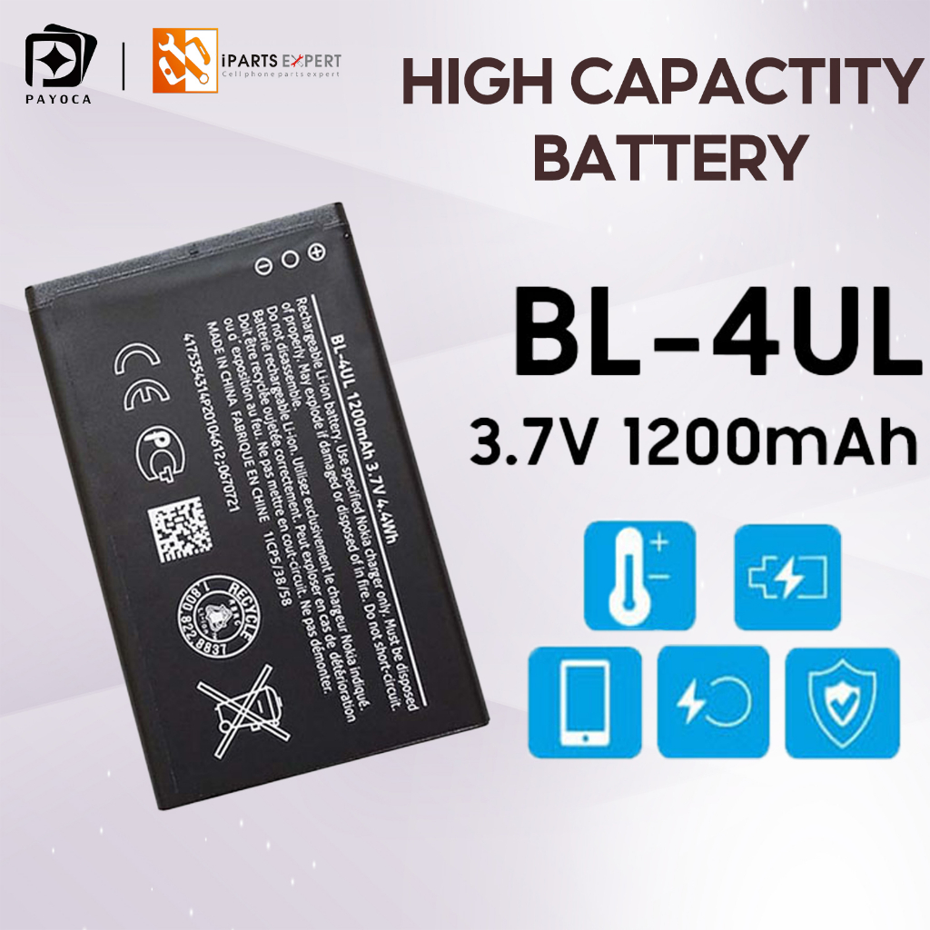 Original BL-4UL 1200mAh Battery For Nokia 225 dual/3310 2017 RM-1011 1012 1126 1172 TA-1030 ...