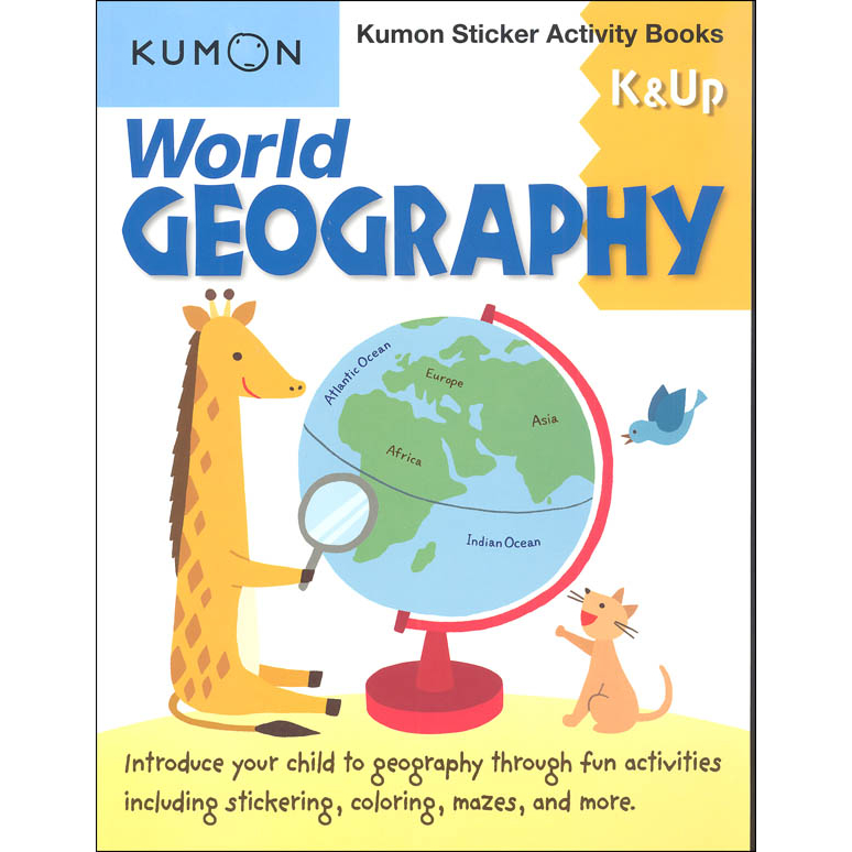 Kumon Sticker Activity Books: World Geography (K & Up) | Shopee Philippines