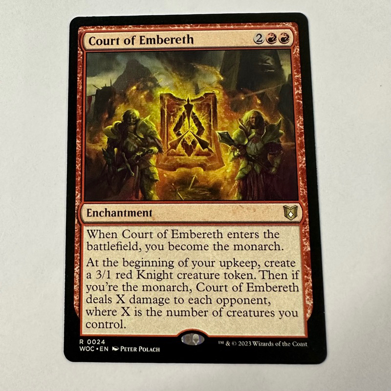 COURT OF EMBERETH | WOE WILDS OF ELDRAINE | ENCHANTMENT | RED | MTG ...