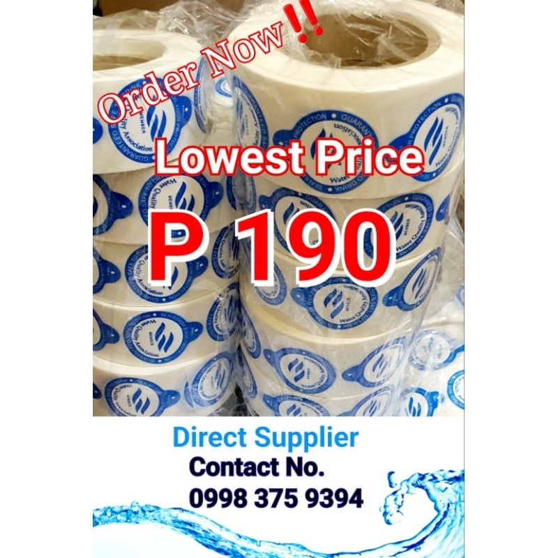 Sticker for container/Hygienic Sticker/Non Spill Cap /Round Gallon ...