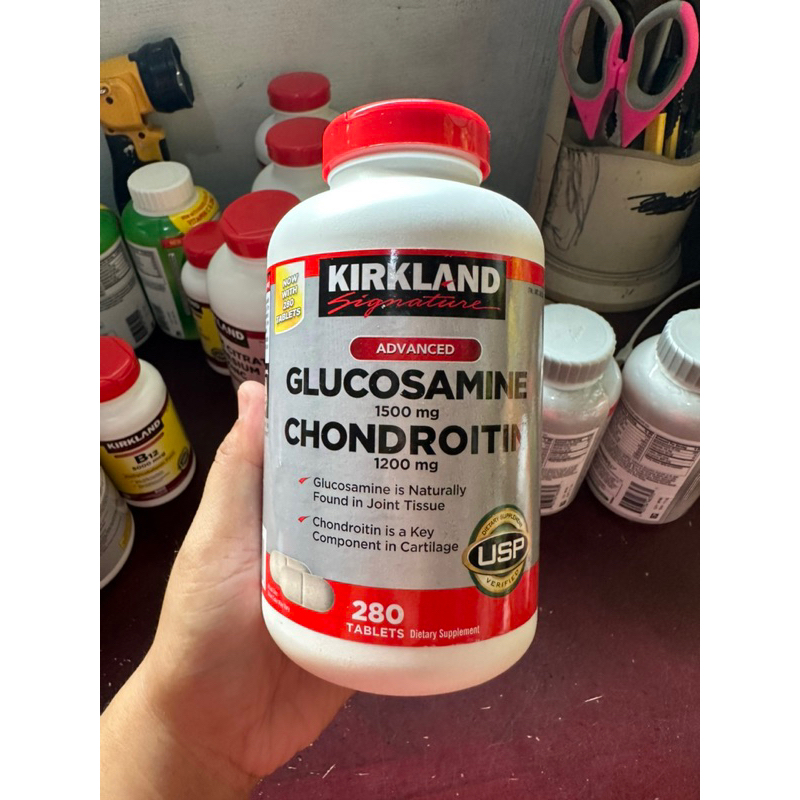 Authentic Kirkland Glucosamine HCL with chondroitin (JAN 2027 exp ...