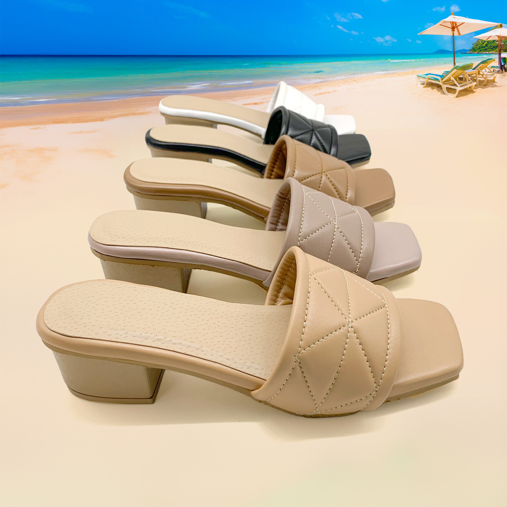 R&A879 1.5-Inch Square Toe with Single Quilted Toe Strap in Pre-Fab ...