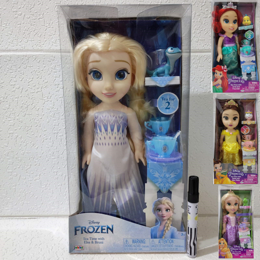 Disney Princess Tea Time Ariel Frozen Elsa Belle Rapunzel Authentic ...