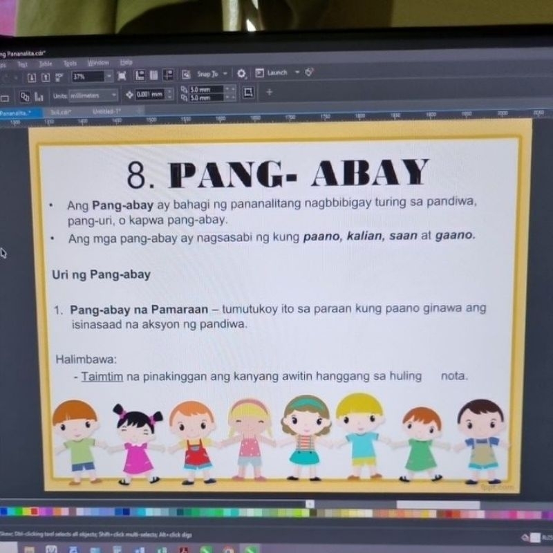 A4 size laminated charts Mga Bahagi ng Pananalita, Pangngalan ...