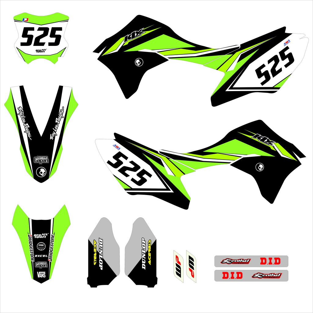 Kawasaki KLX 300R ( 2020 - 2022 ) Graphics kit Sticker Decal | Shopee ...