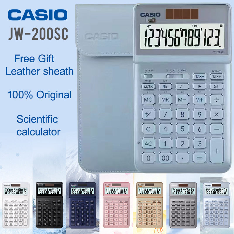 Original CASIO JW 200SC Calculator 12-Digit Junior High School Senior ...