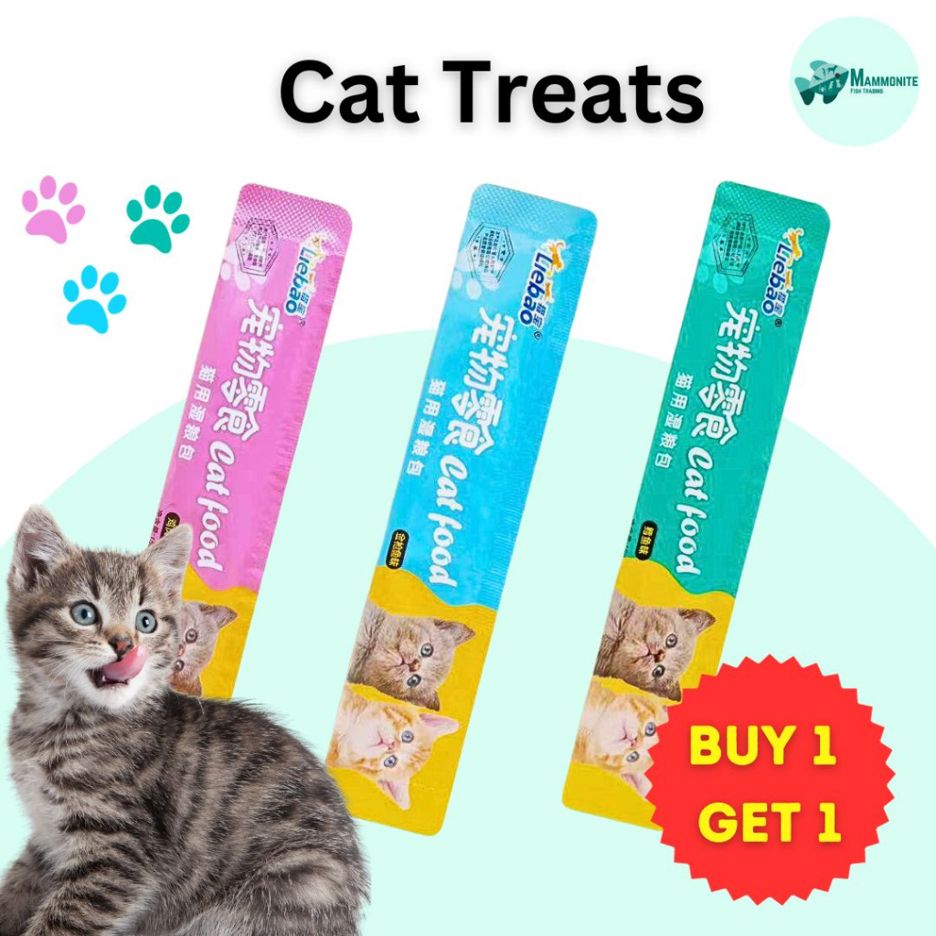 BUY 1 GET 1 Liebao Cat Paste Treats Cat Treats Chicken COD and Tuna ...