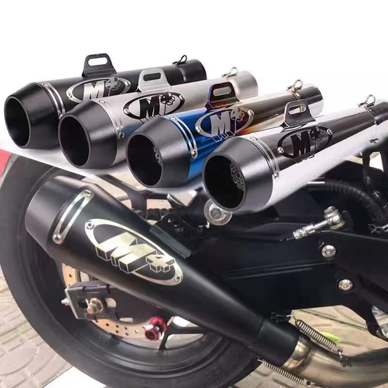38-51mm Universal M4 Exhaust Pipe Motorcycle Muffler Pipe Ekzos Muffler ...