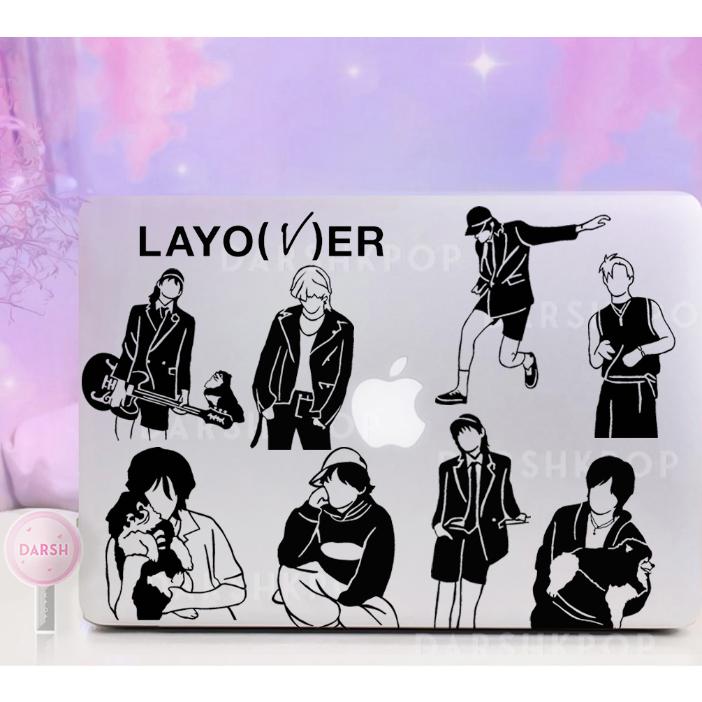 BTS Kim Taehyung V Layover Collection Waterproof Decals Stickers ...