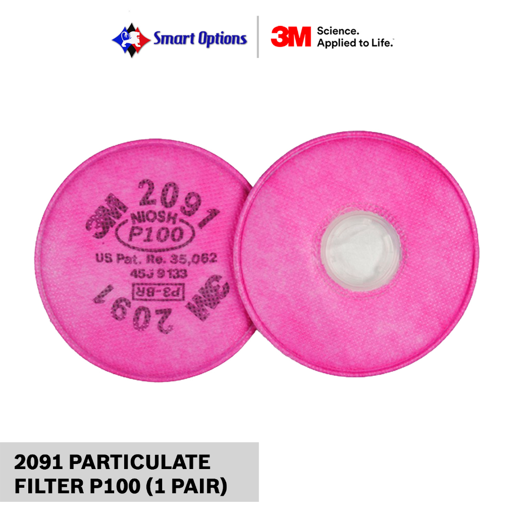 3M PARTICULATE FILTER 2091 P100 (1 PAIR) | Shopee Philippines