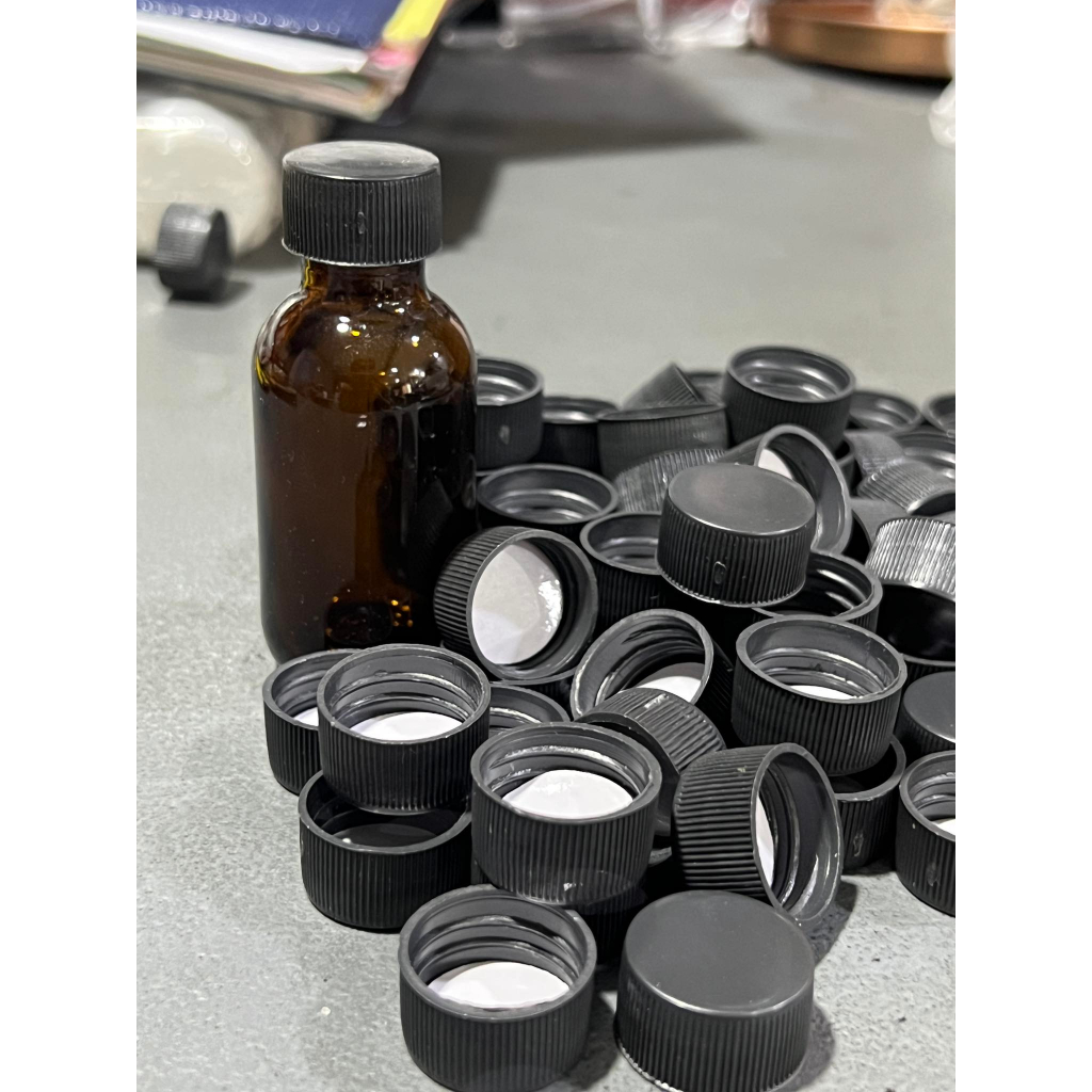 Plastic Screw Cap Only For Narrow Mouth Amber Bottle (10pcs) | Shopee ...