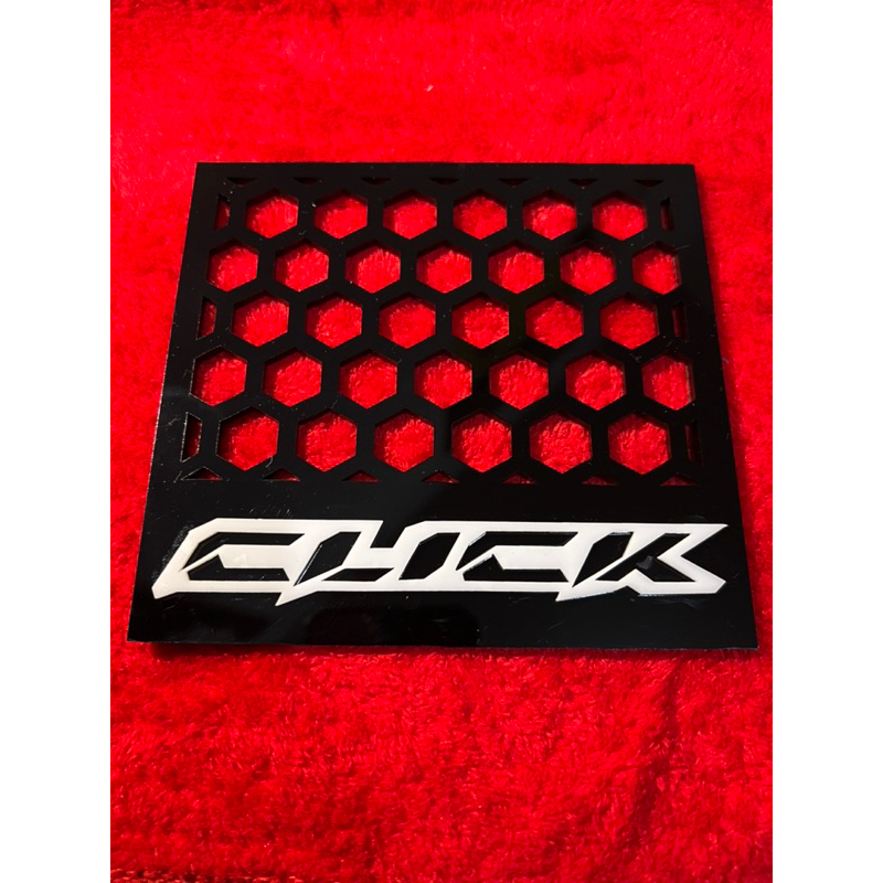 click logo acrylic radiator cover for honda click v1 v2 v3 adv pcx ...