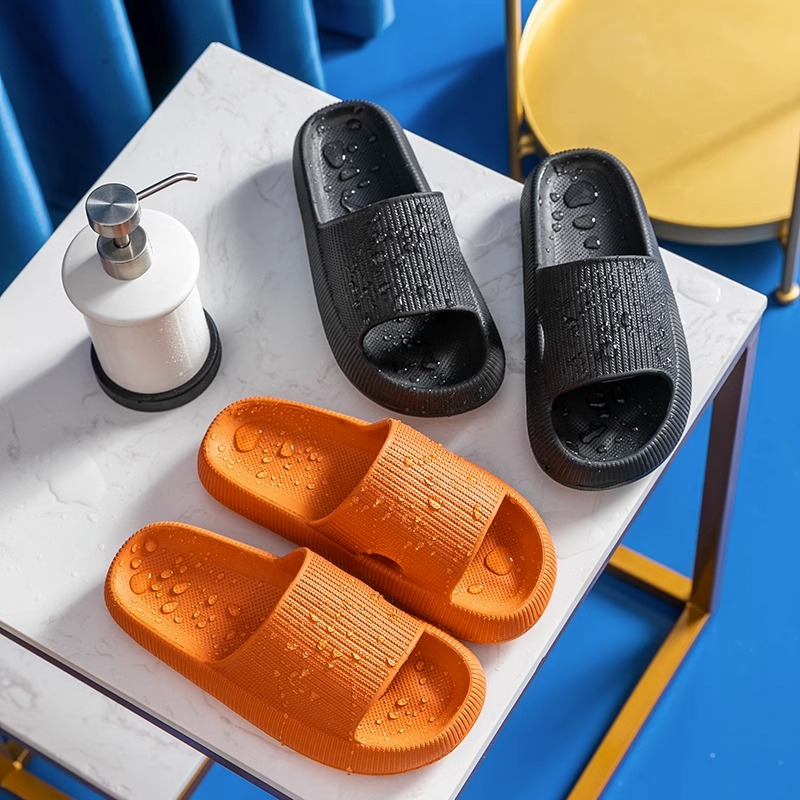 Thick slippers indoor slippers for women slipper for men white black ...