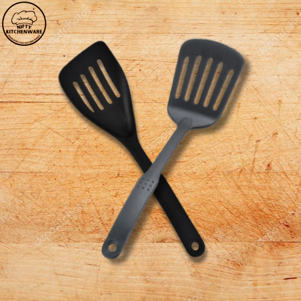 Food Turner Nylon Non-Stick Hard Plastic Black Nifty | Shopee Philippines