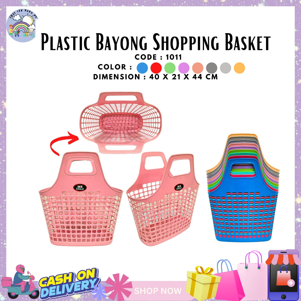 PLASTIC BAYONG SHOPPING BASKET/BAYONG/BASKET #bayong #basketpamalengke ...