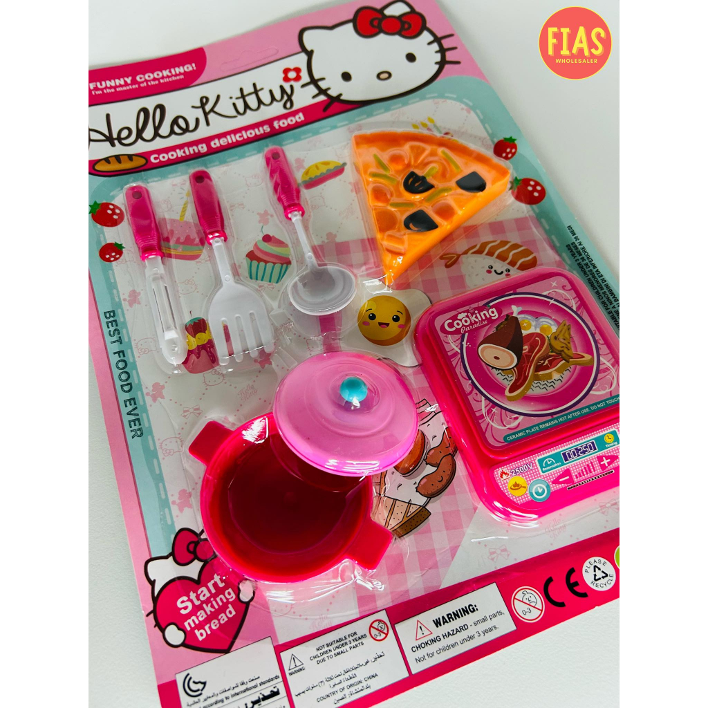 Hello Kitty Pizza Kitchen Set FIAS A913 | Shopee Philippines