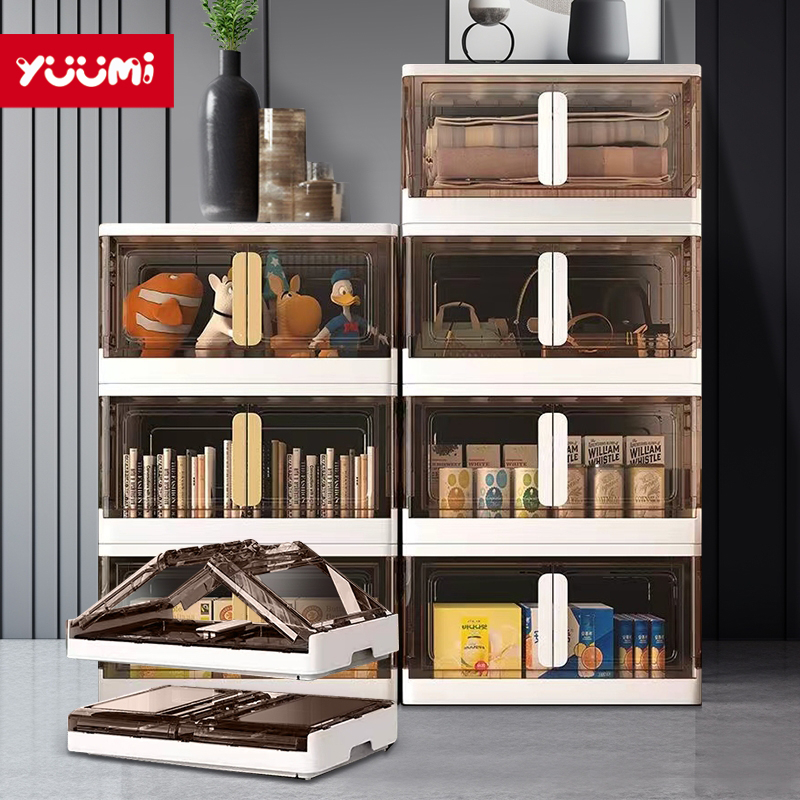 YUUMI Upgrade Foldable Storage Box With Wheels For Clothes Outdoor Home ...