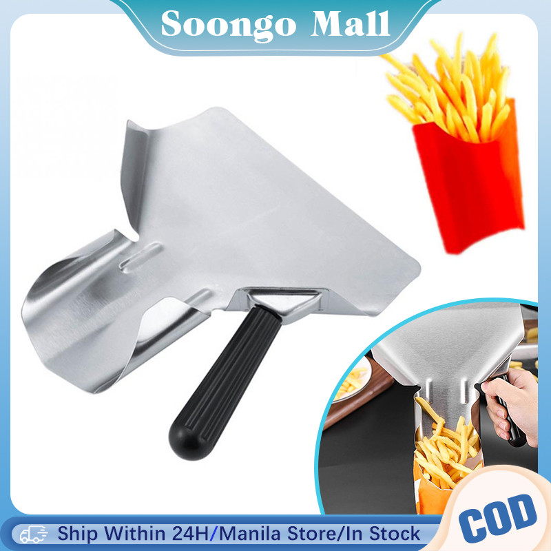 Stainless Steel Fries Packaging Shovel French Fries Popcorn Shovel ...