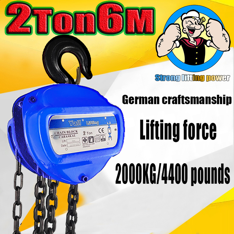 Industrial Grade Chain Block (1T | 2T | 3T | 5T x 3M |6M |9 |12 Meters ...