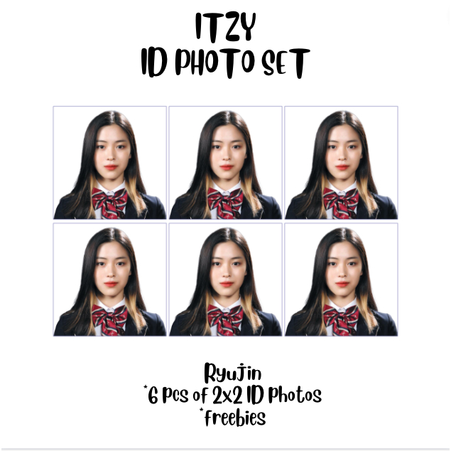 ITZY ID Photo Set Passport Size 2x2 Yeji Ryujin Yuna Lia Chaeryeong | Shopee Philippines