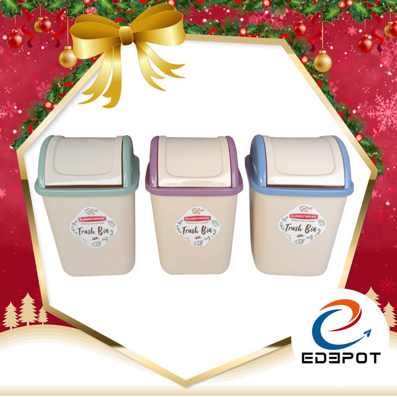 Edepot Sunnyware Aesthetic Mini Trash Bin 4.8L waste bin trash can #230 ...