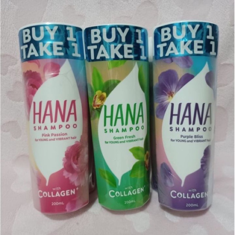 Buy 1 Take 1 HANA Shampoo with Collagen 200ml | Shopee Philippines