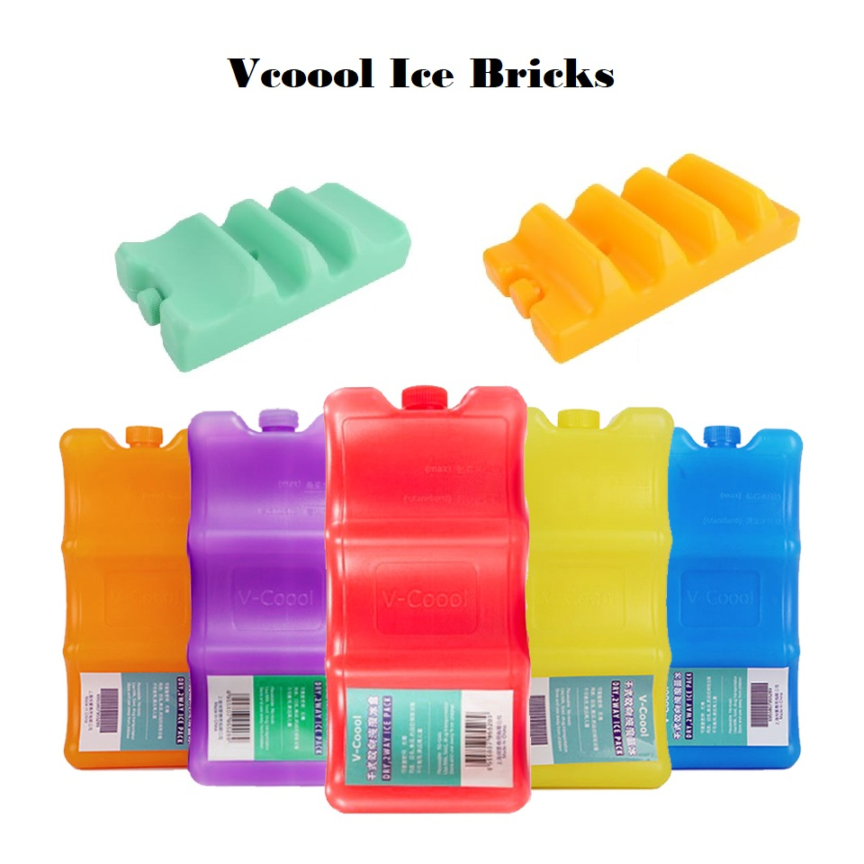 1 PC Vcoool Ice Brick Cooler Soda Water Cooling Bricks Travel Camp Cold ...