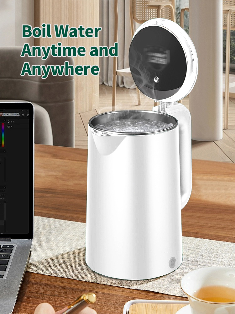 Electric Kettle Stainless Steel Fast Heating Double Layer Anti Scalding ...