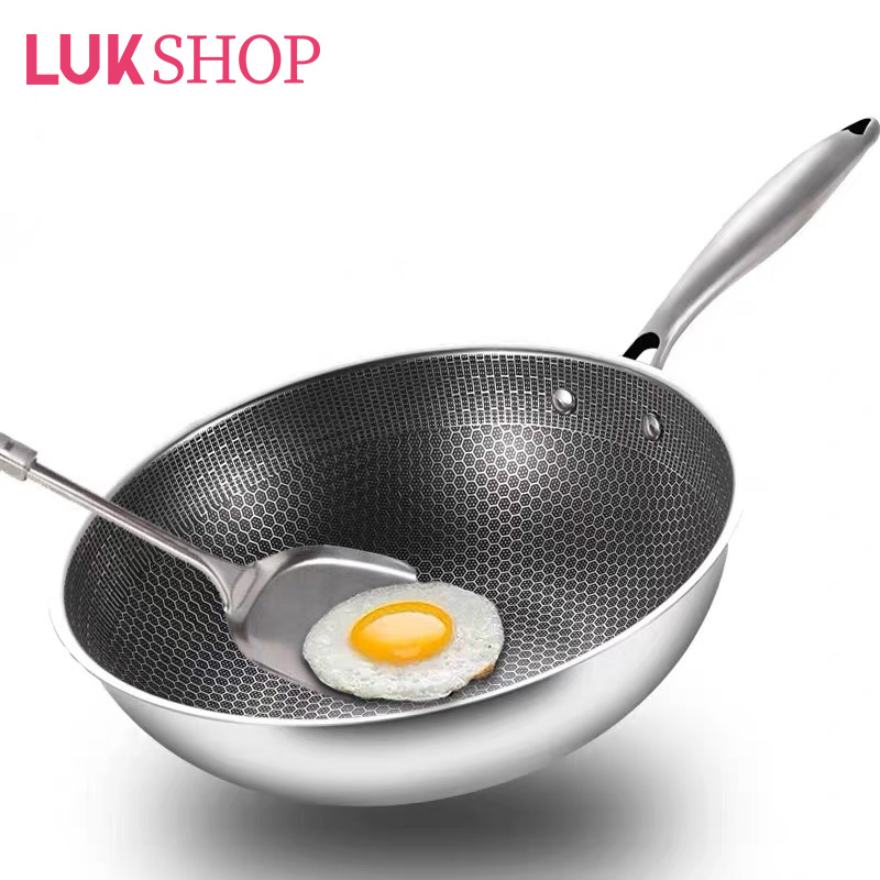 LUK 32cm Non-Stick Frying Pan Non Stick Wok Pan High Quality Kitchen ...