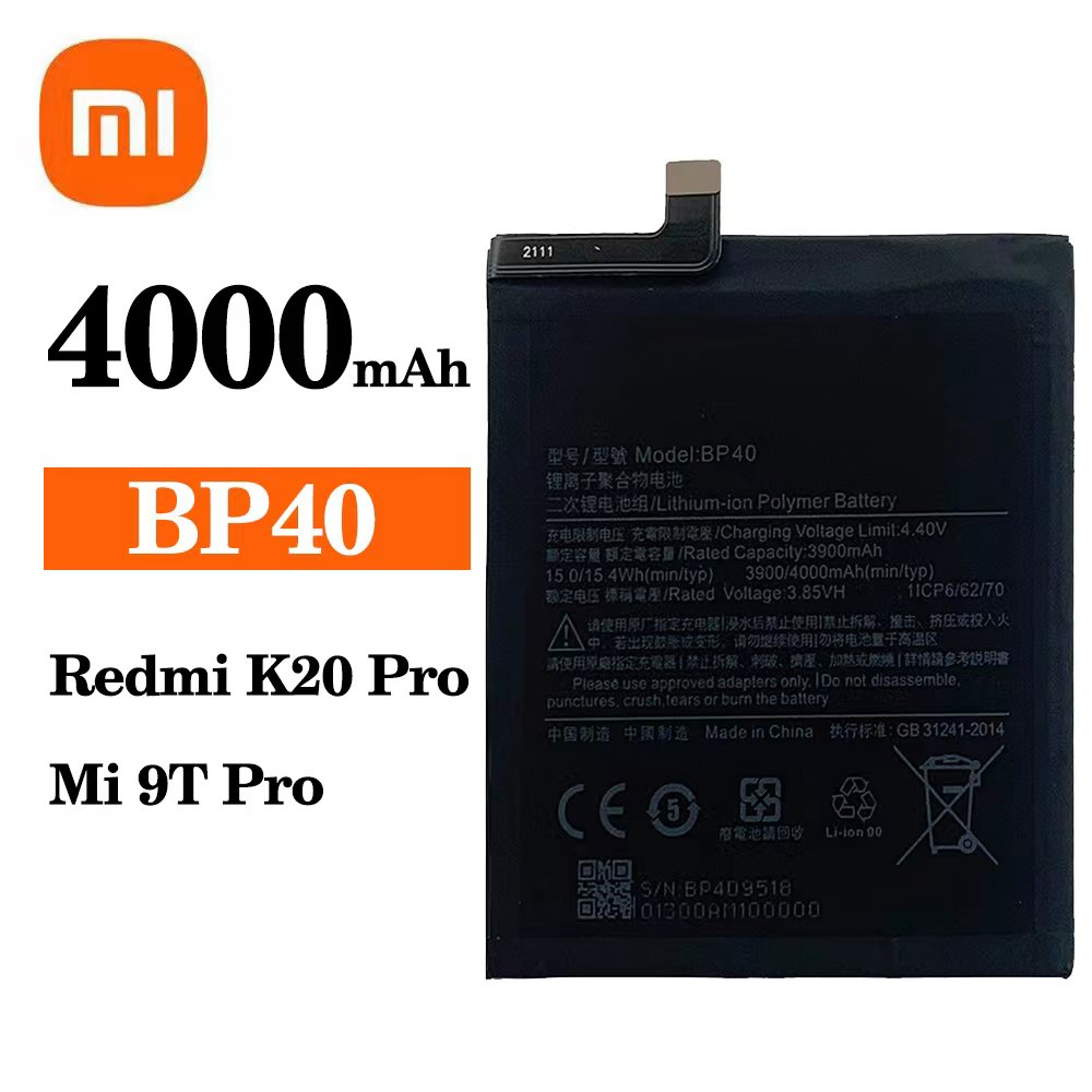 Xiaomi Redmi K20 Pro Battery / Mi 9T Pro Battery BP40 | Shopee Philippines
