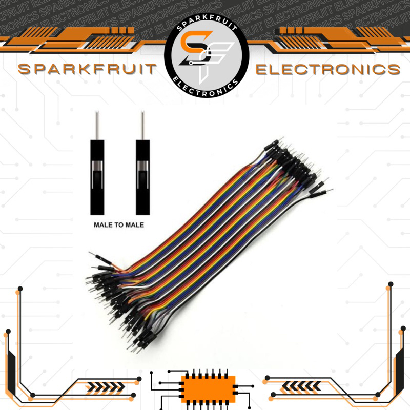 Male-Male Dupont Jumper Wire (20CM)(40pcs) | Shopee Philippines