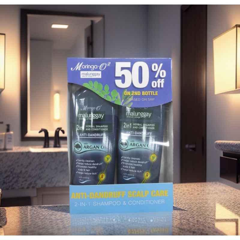 [ VALUE PACK ] Moringa-O2 Anti-Dandruff Scalp Care 2 - in - 1 Shampoo ...