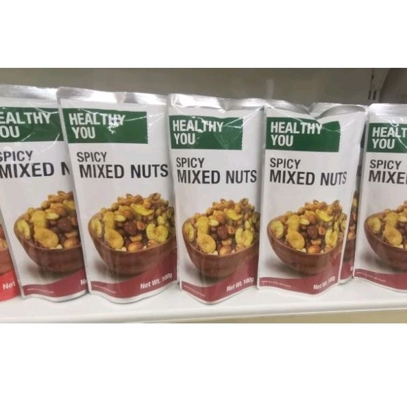 SPICY MIXED NUTS Healthy You 100g Pack ( Spicy Corniks, Skinless ...