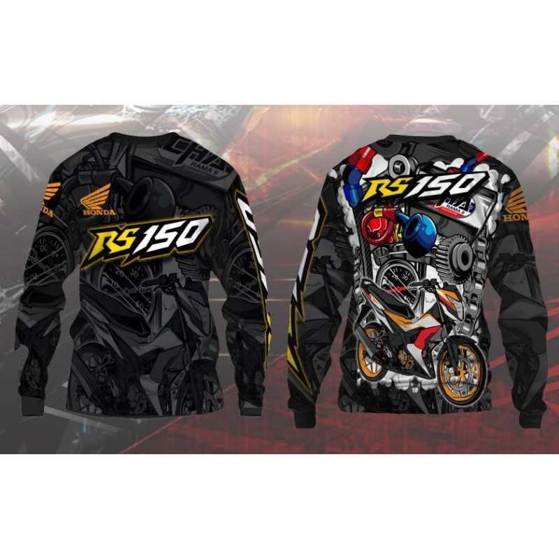 Honda Rs 150 V2 Motorcycle Full Sublimation Long sleeved Shirt for ...
