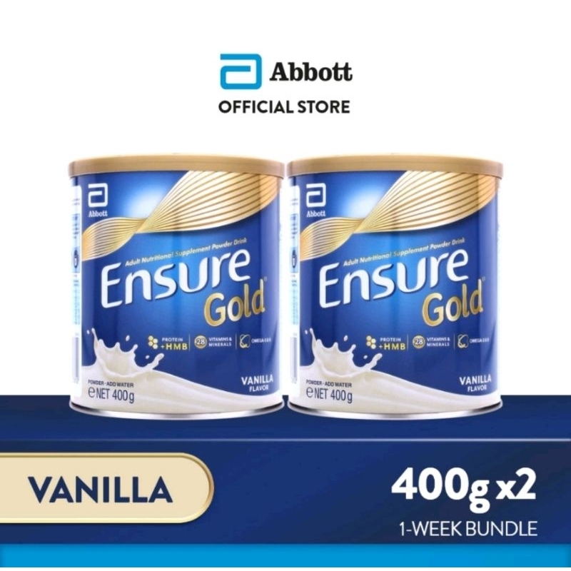 Ensure Gold Vanilla 400g bundle of 2 july 26, 2024 expiry | Shopee ...