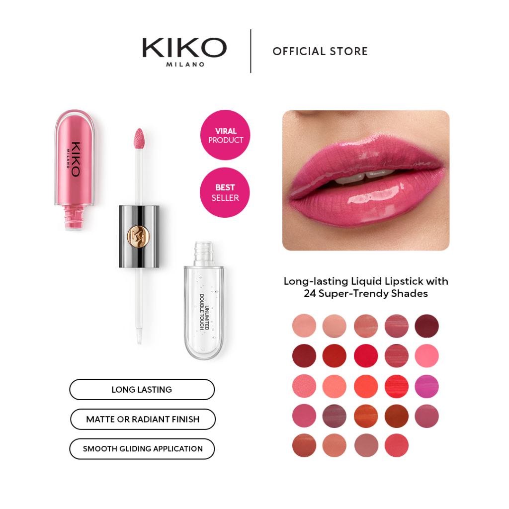 KIKO Milano Unlimited Double Touch Liquid Lipstick | Shopee Philippines