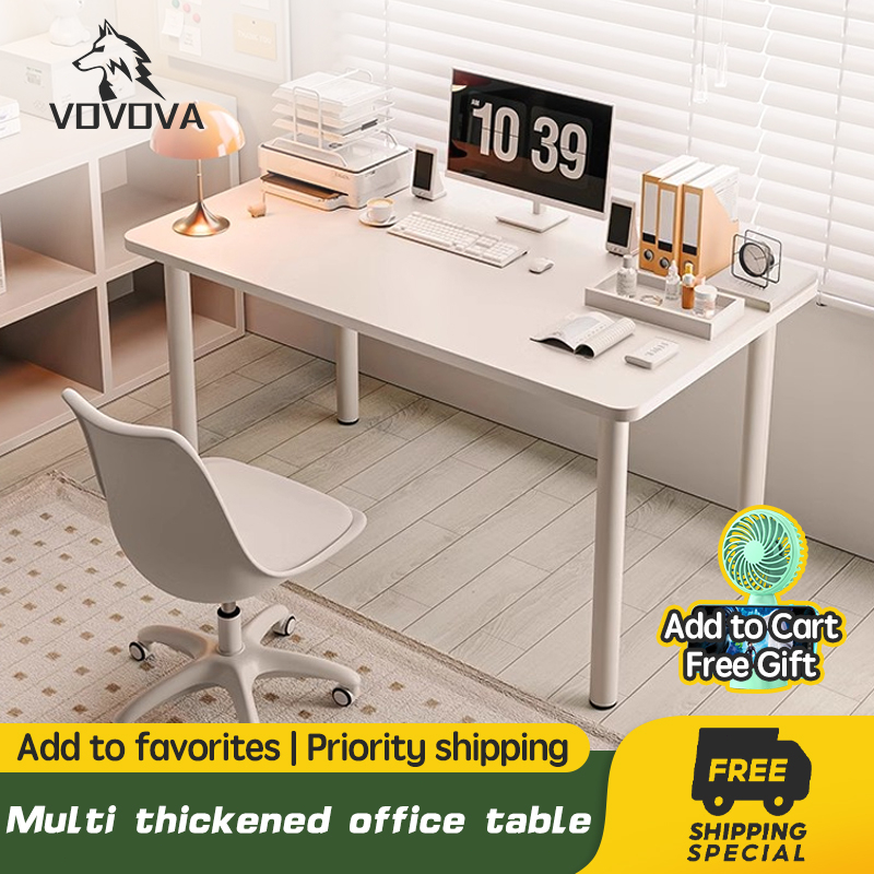 VOVOVA Study Table Modern Minimalist Wood Furniture Computer Desk ...