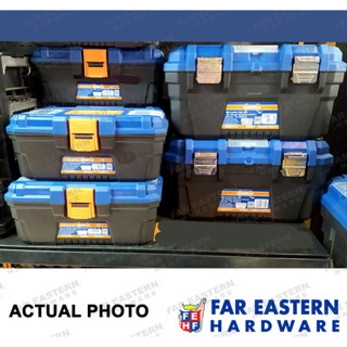 WADFOW Plastic Tool Box Organizer Storage Toolbox Plastic | Metal Buckle 13" | 16" | 19" WFHT ...